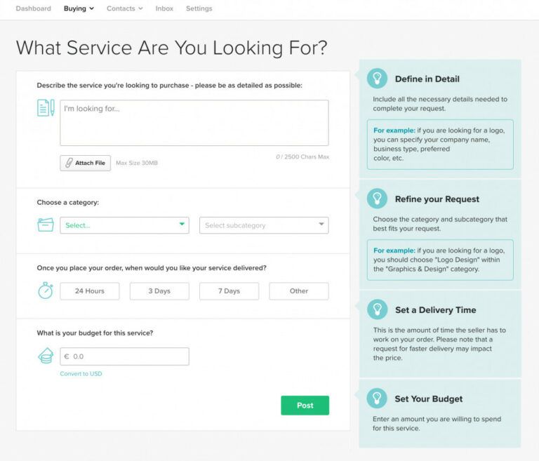 fiverr-buyer-request-form | Open Up Opportunities
